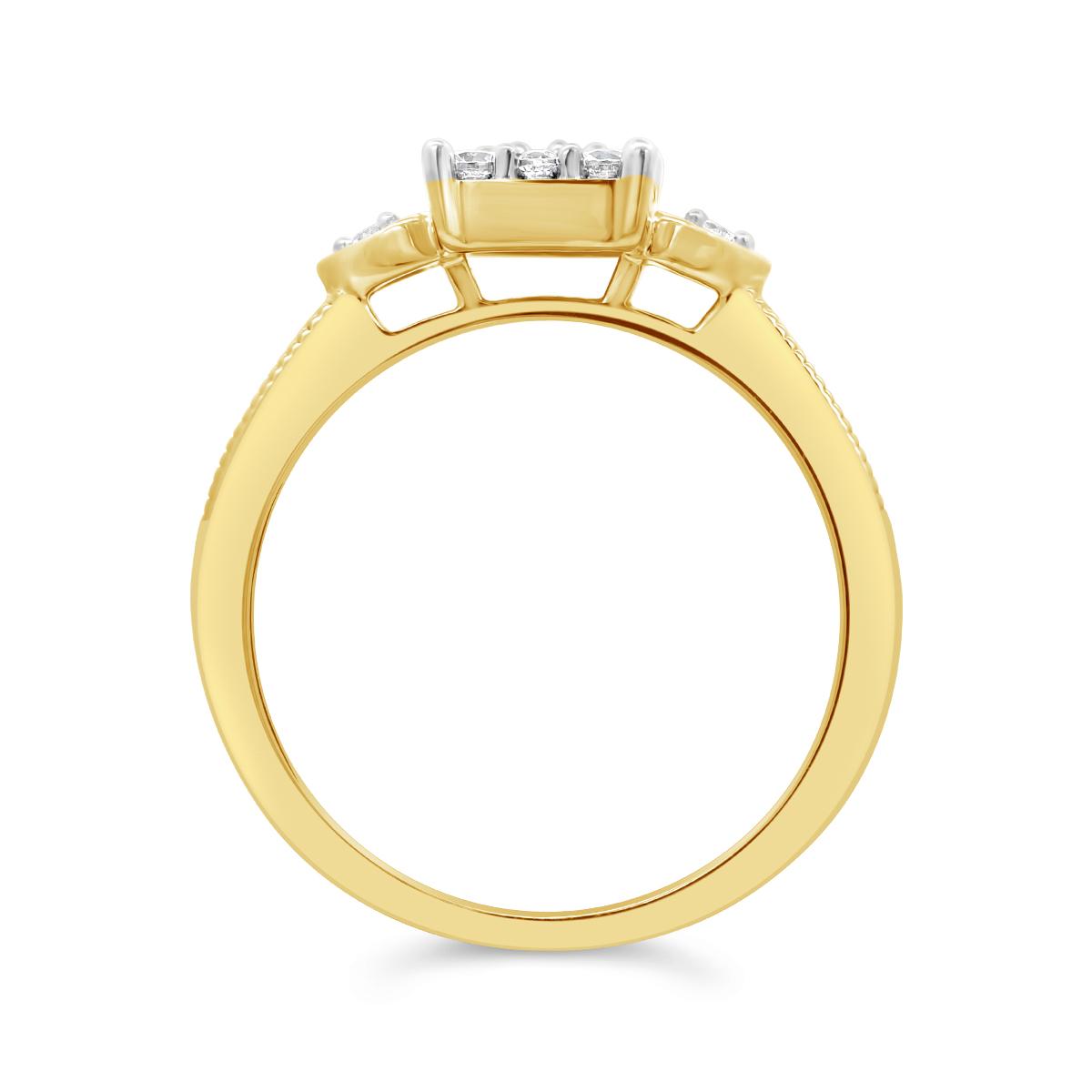 0.50CTW Diamond Bridal Set in 10K Yellow Gold | Ben Moss Jewellers