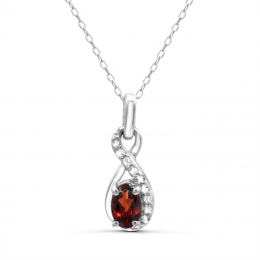 Sterling silver topaz pendant store