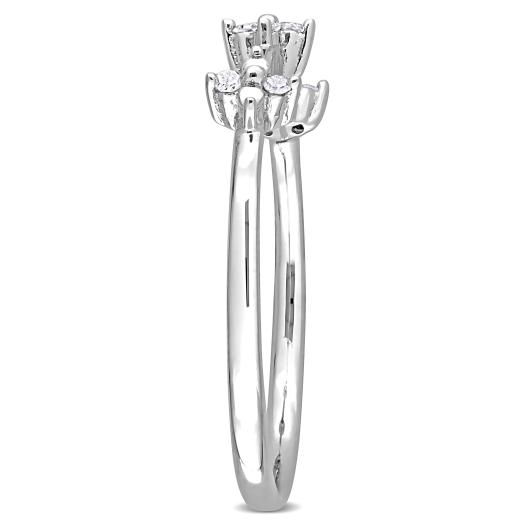 Julianna B Sterling Silver Diamond Promise Ring | Ben Moss Jewellers