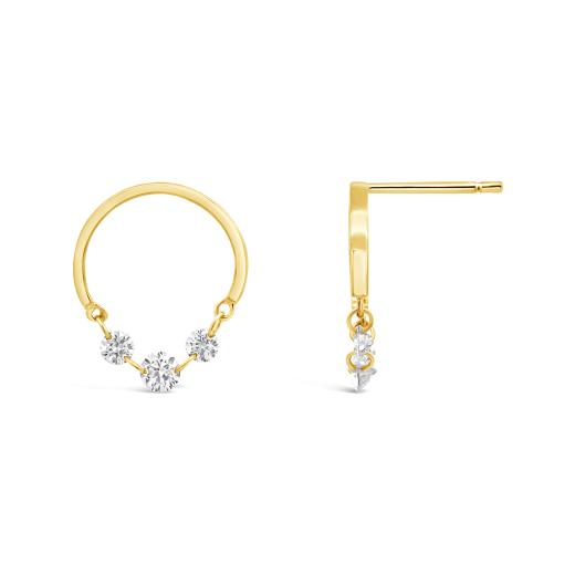 Brevani 10K Yellow Gold 0.36CTW Diamond Dangle Earrings Ben Moss Jewellers