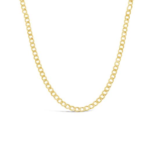 10K Yellow Gold 20 2.6mm Super Flat Solid Curb Chain Ben Moss Jewellers